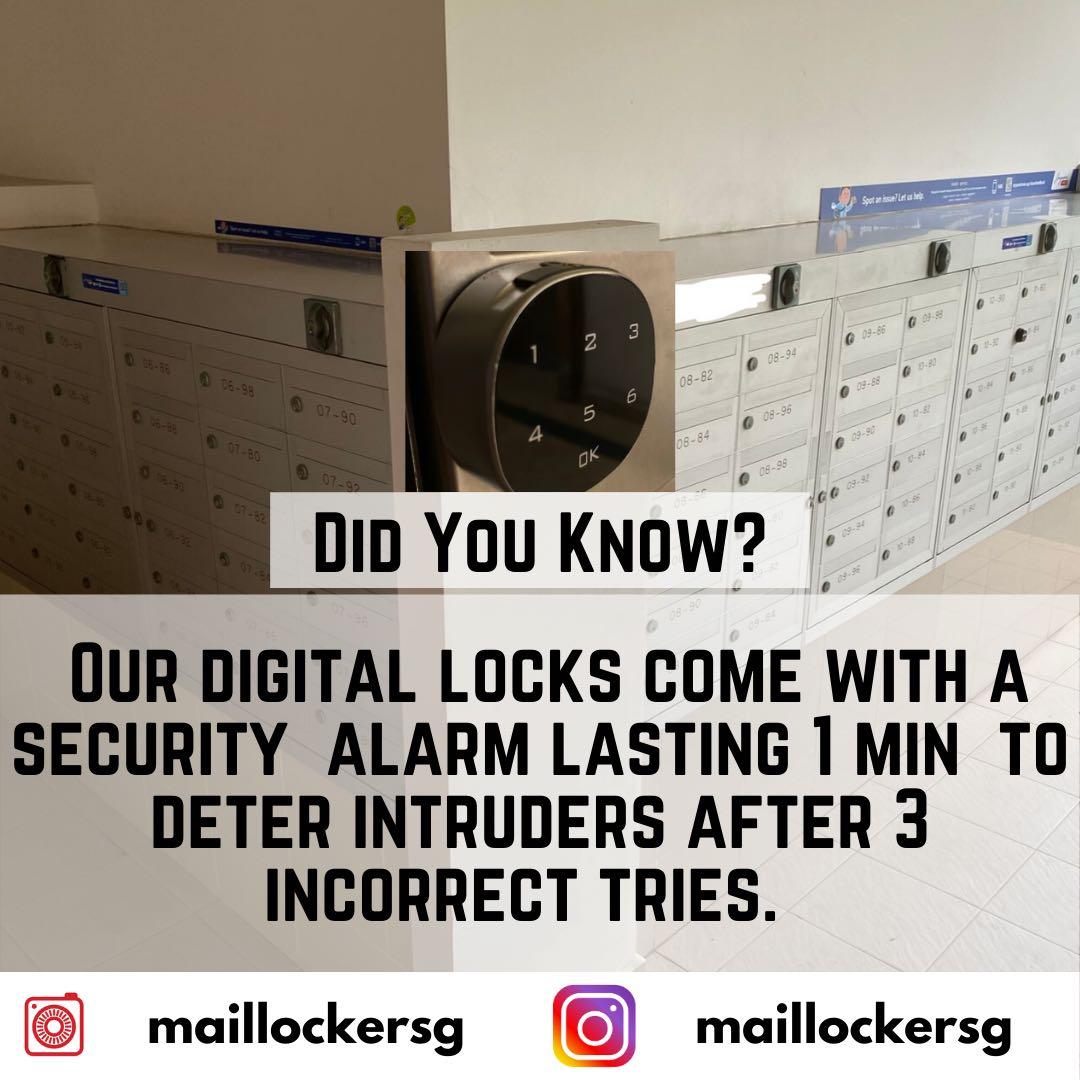 Keyless Digital Letterbox Mailbox Lock [8-Digit Model], Furniture ...