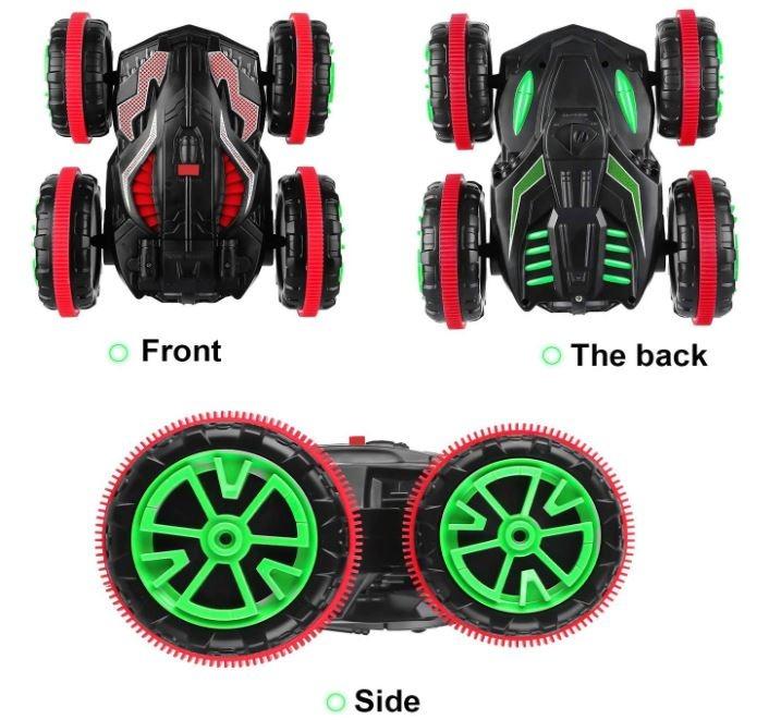 Double-Sided Stunt Car 2.4Ghz 4WD RC Car Boat 6CH Remote Control ...