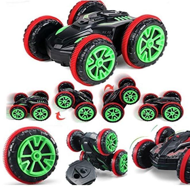Double-Sided Stunt Car 2.4Ghz 4WD RC Car Boat 6CH Remote Control ...