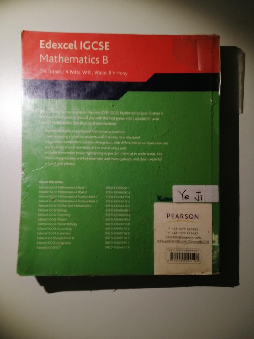edexcel igcse mathematics B student book, Hobbies & Toys, Books ...