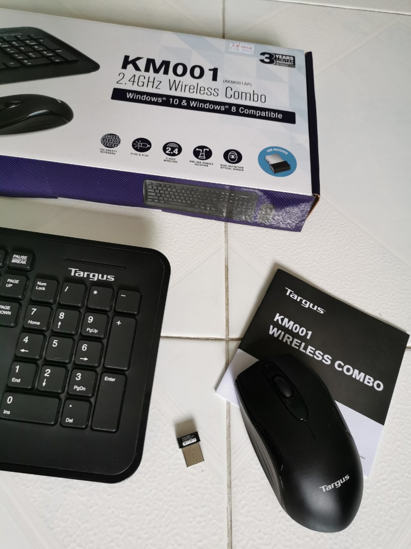 Excellent Condition Targus Wireless Keyboard And Mouse Electronics
