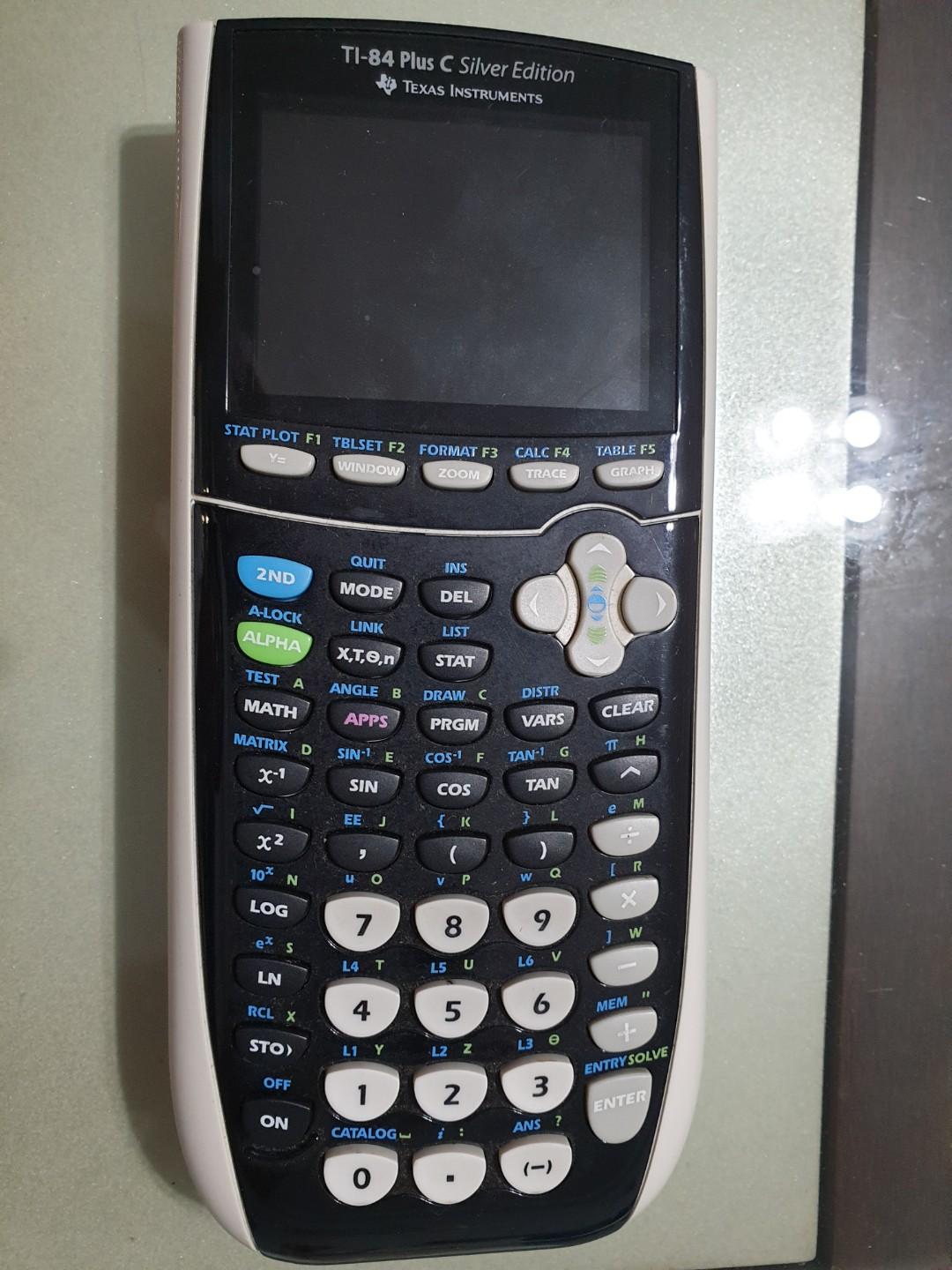 Graphic Calculator TI-84 Plus C Silver Edition, Computers & Tech ...