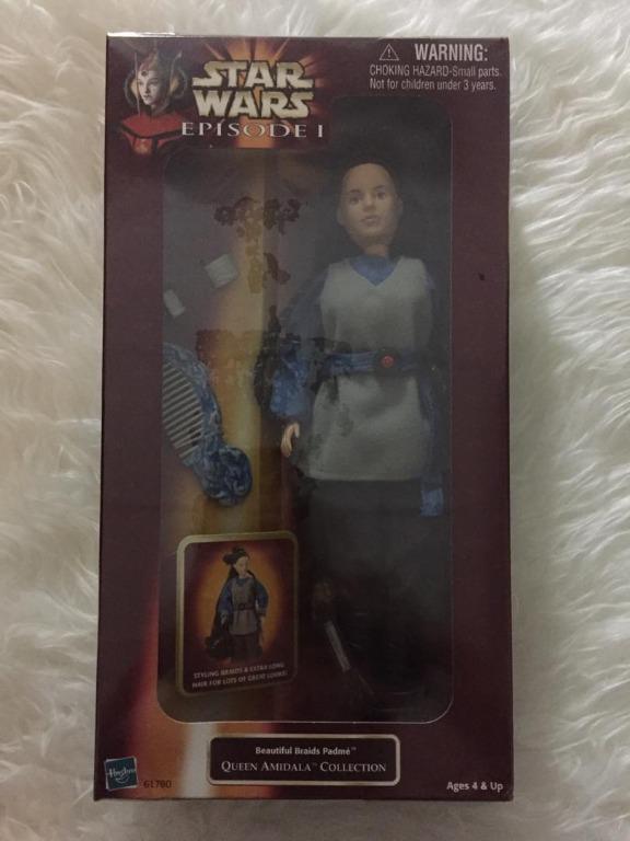 Hasbro 12" Star Wars Queen Amidala Collection Beautiful Braids Padme ...