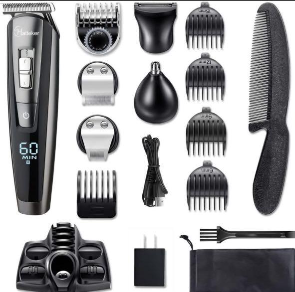 Hatteker 5-in-1 Rechargeable Hair Clippers, Beauty & Personal Care, Men ...