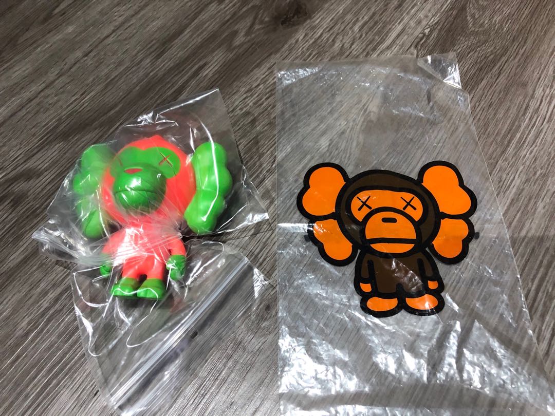 Kaws x BAPE baby milo, Hobbies & Toys, Toys & Games on Carousell