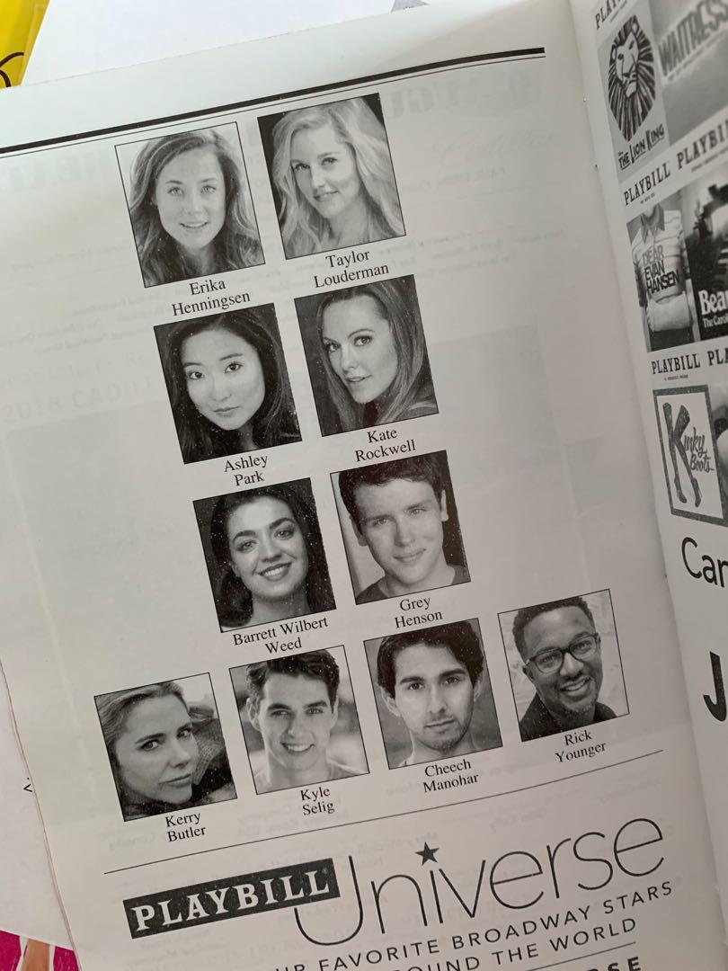 MEAN GIRLS Playbill, Hobbies & Toys, Memorabilia & Collectibles, Fan ...