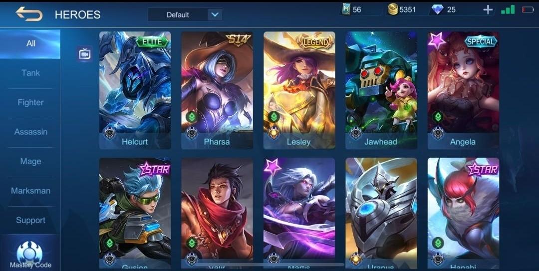 Mobile Legends account with 7 time limited epics skins 2 legends skins1 ...