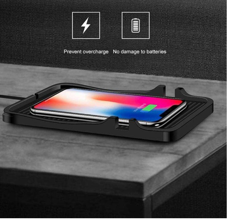 New Wireless Car Charger, Qi-certified 10W Wireless Charging Mat Pad ...