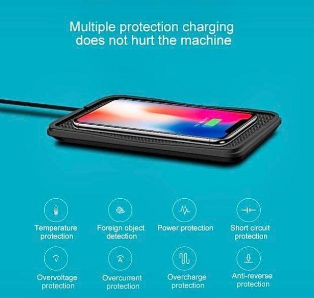 New Wireless Car Charger, Qi-certified 10W Wireless Charging Mat Pad ...