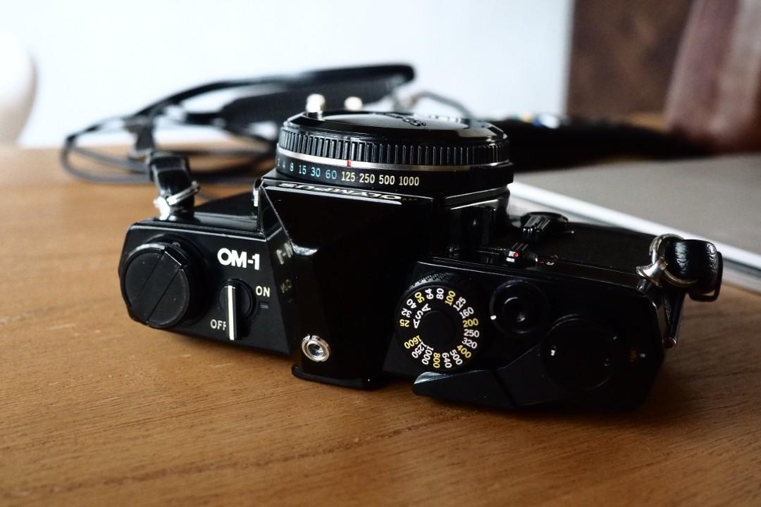 Olympus OM-1 film camera black, Photography, Cameras, DSLR on Carousell