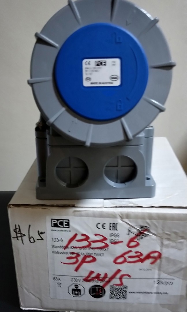 PCE Wall Socket 63A 3P 6H IP67, Everything Else on Carousell