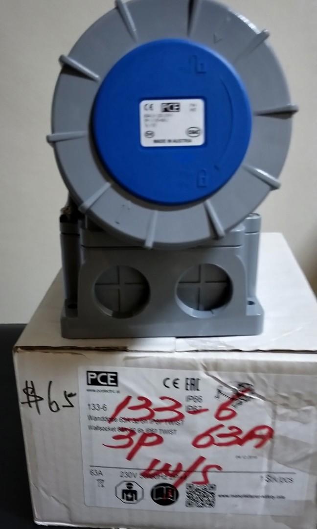 PCE Wall Socket 63A 3P 6H IP67, Everything Else on Carousell