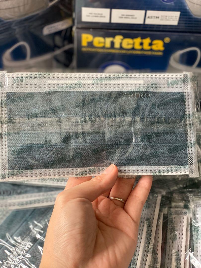 PERFETTA Surgical Mask 4PLY Astm lv2, Health & Nutrition, Face Masks ...