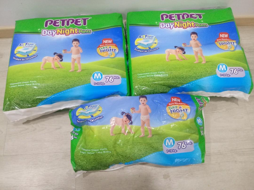 PetPet baby diapers M, Babies & Kids, Bathing & Changing, Diapers ...