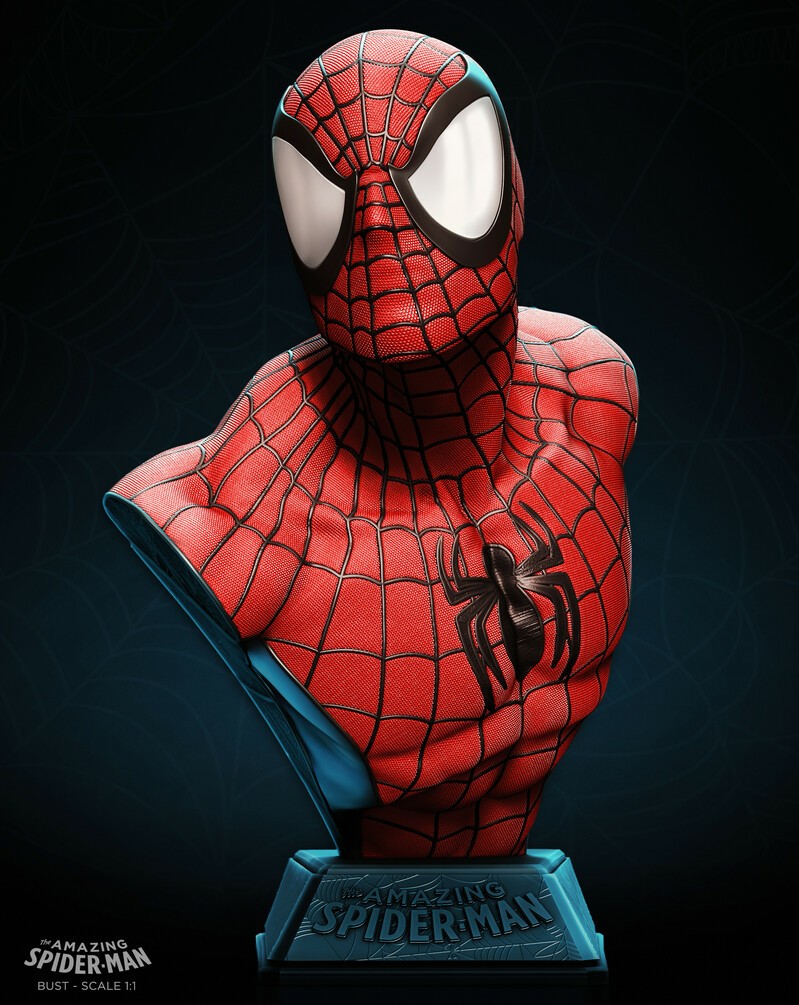 [PO] Custom 1/1 Classic Spiderman Bust Statue (Sideshow, XM Studios ...