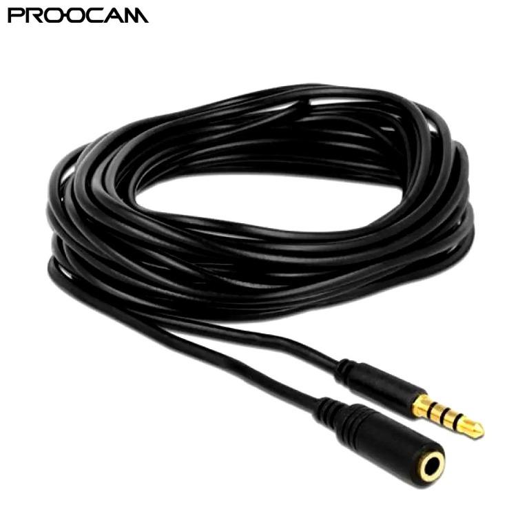 Proocam AUX Cable 5meter ACB-50 Gold-Plated Stereo Audio Aux Extension ...