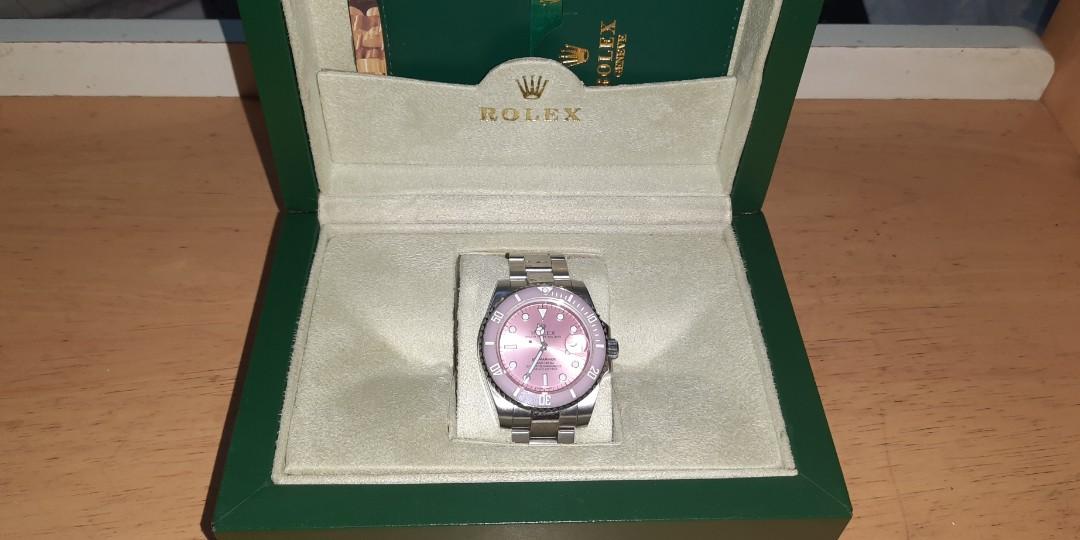 Rolex Pink Submariner Limited edition, Luxury, Watches on Carousell