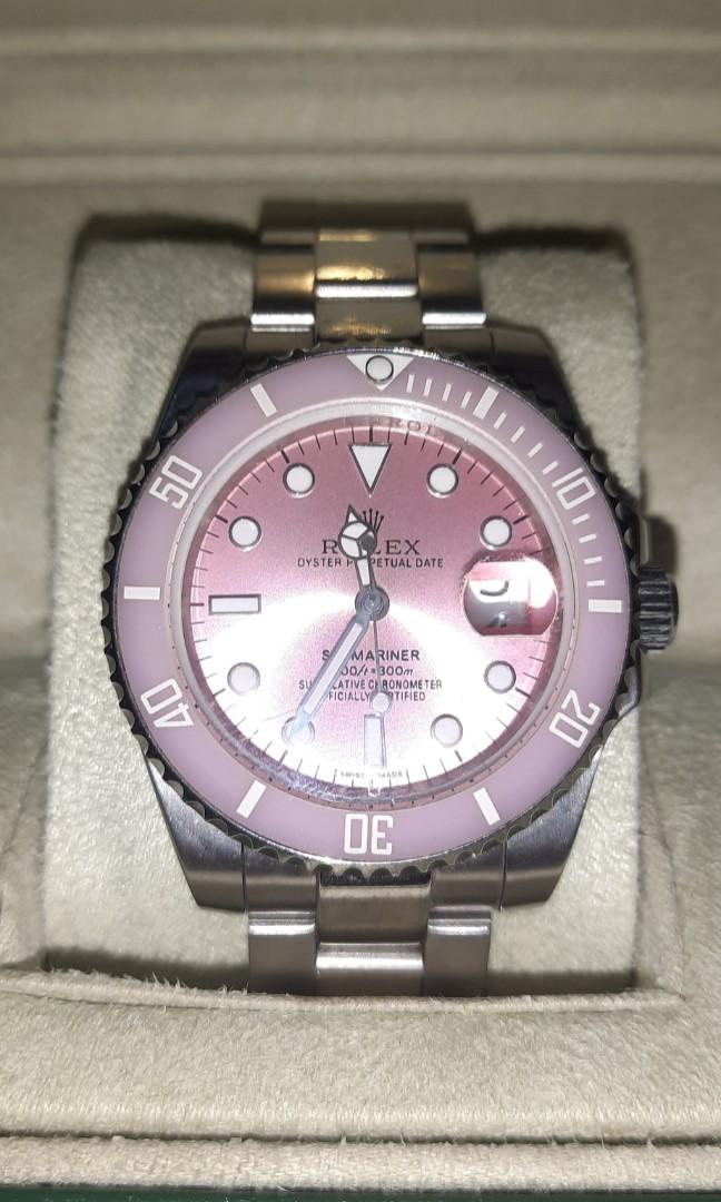 Rolex Pink Submariner Limited edition, Luxury, Watches on Carousell