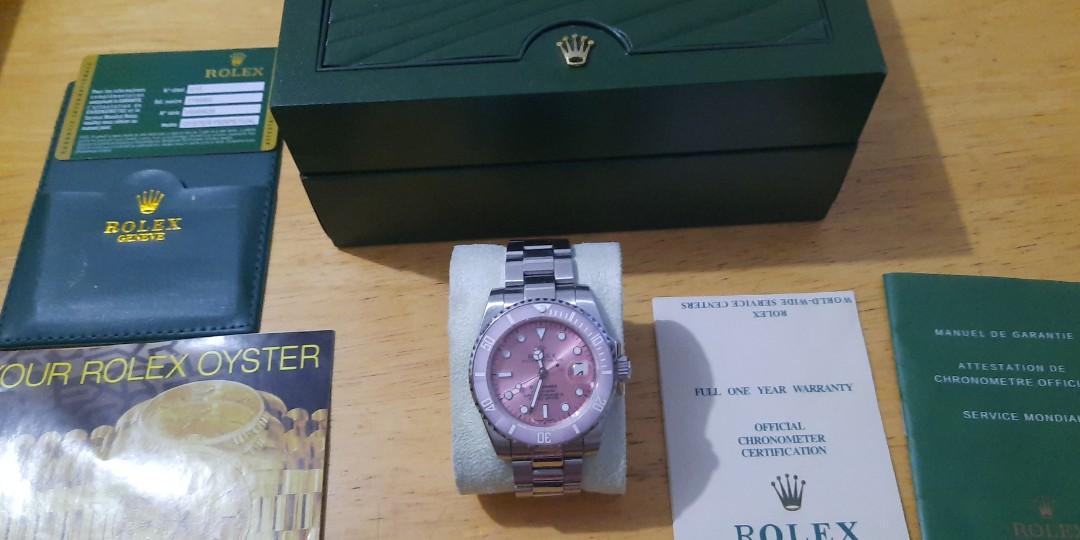 Rolex Pink Submariner Limited edition, Luxury, Watches on Carousell