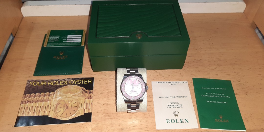 Rolex Pink Submariner Limited edition, Luxury, Watches on Carousell