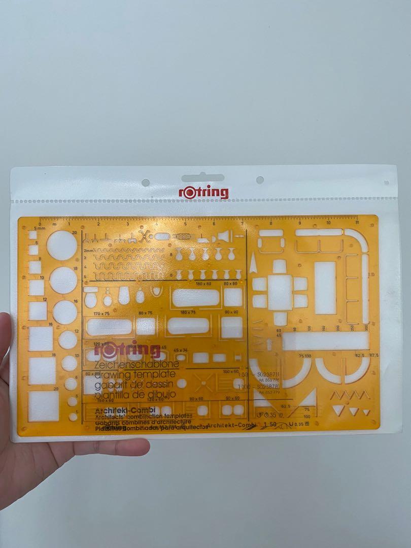 ROTRING Architects’ Combination Template 1:50, Hobbies & Toys ...