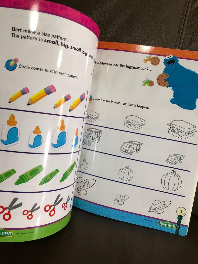 Sesame Street wipe off workbook, Hobbies & Toys, Books & Magazines ...
