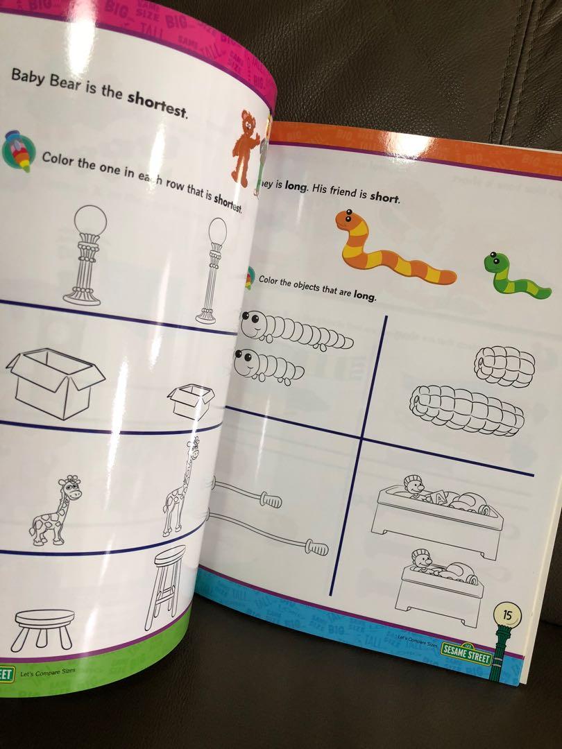 Sesame Street wipe off workbook, Hobbies & Toys, Books & Magazines ...