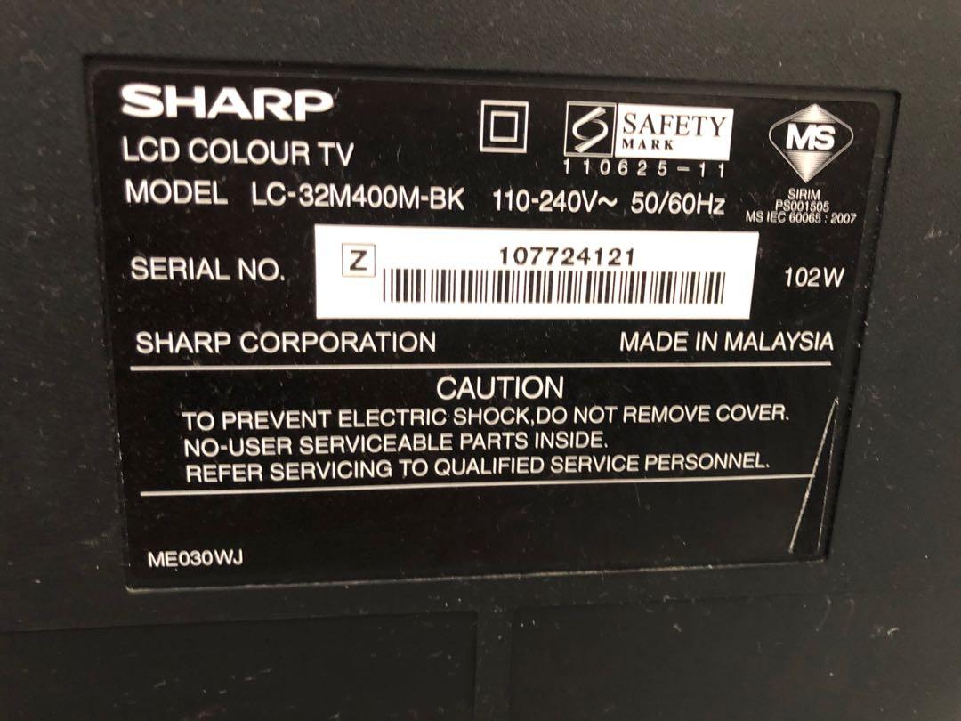 Sharp 24 inch LCD TV, TV & Home Appliances, TV & Entertainment, TV on ...