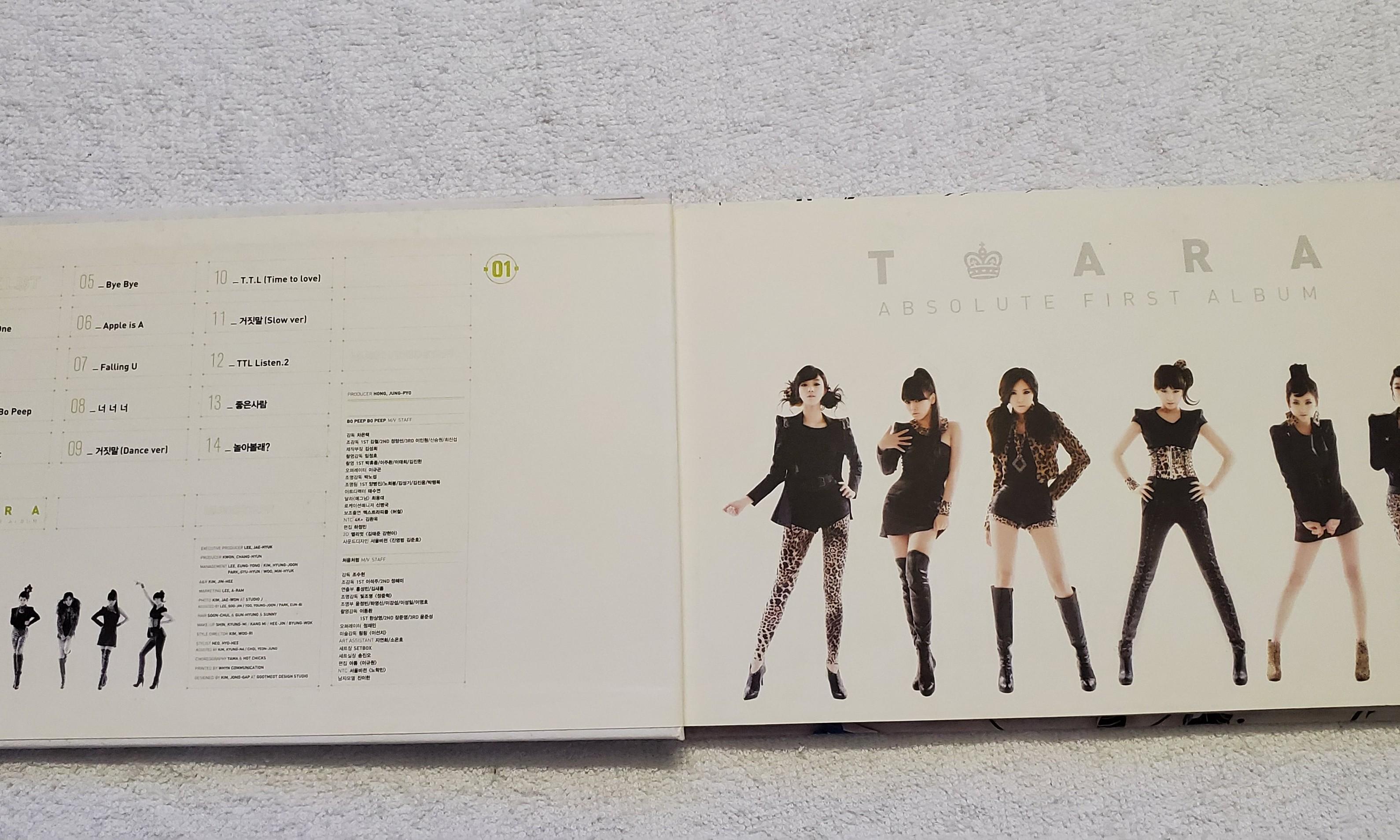 T-ARA. Absolute first album. CD 二手, 興趣及遊戲, 收藏品及紀念品, 明星周邊 - Carousell