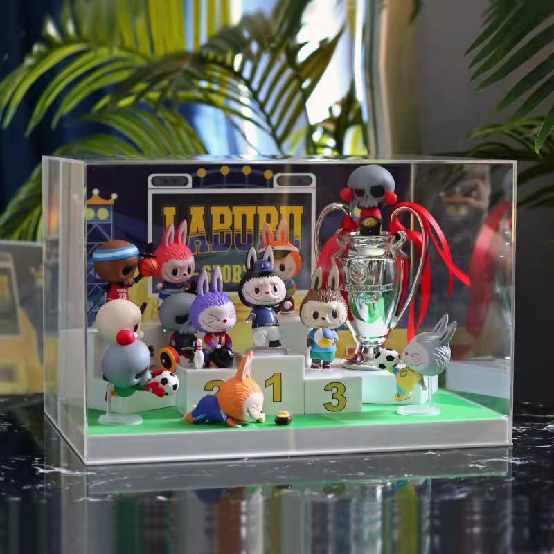 Themed acrylic display case for popmart molly, Toys & Games, Bricks ...