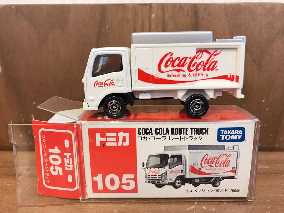Tomica #105 Coca Cola Route Truck, 興趣及遊戲, 玩具 & 遊戲類 - Carousell