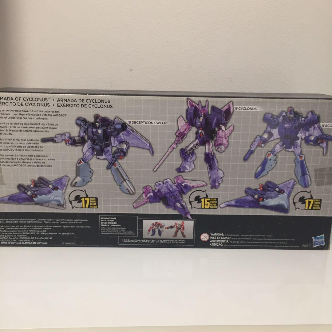 Transformers Generations Cyclonus Scourge Sweep Platinum Edition ...