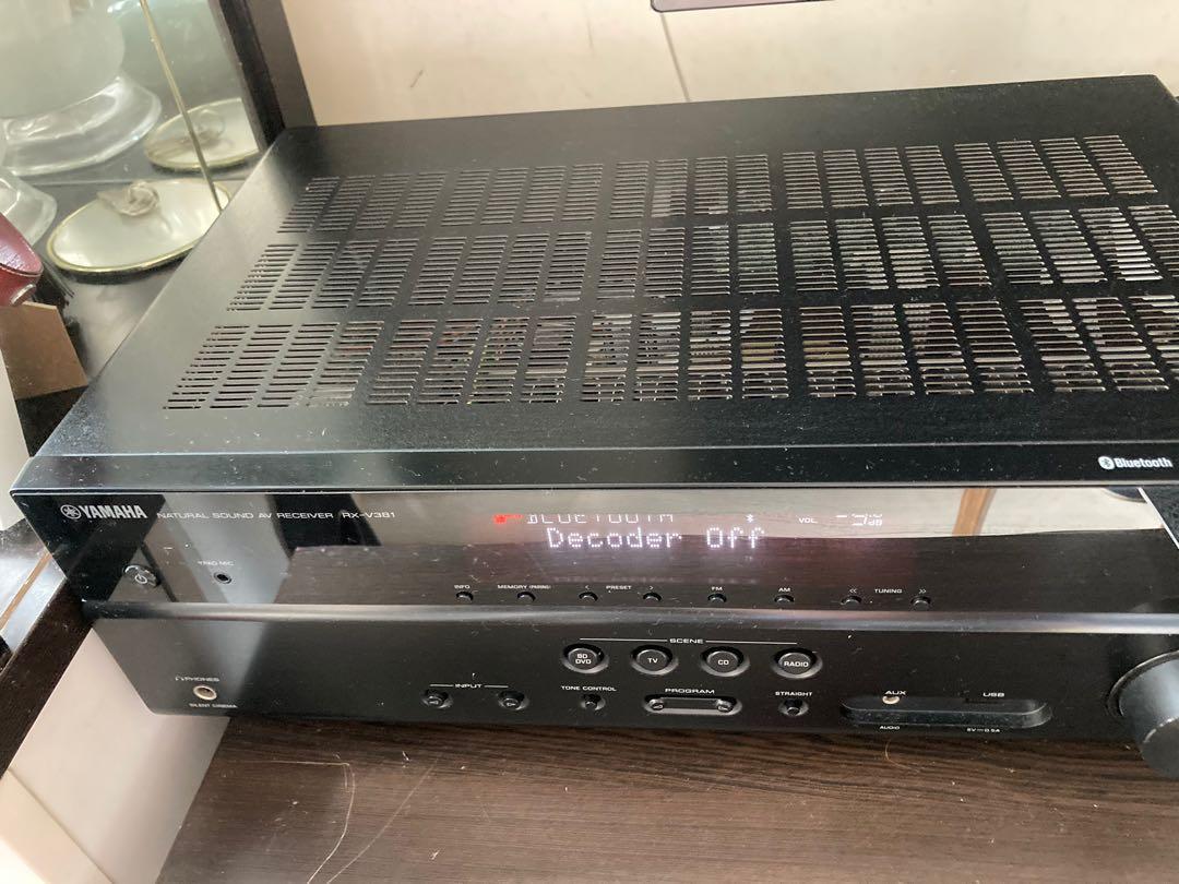 YAMAHA RX-V381 Receiver 多功能擴音機, 音響器材, 可攜式音響設備 - Carousell