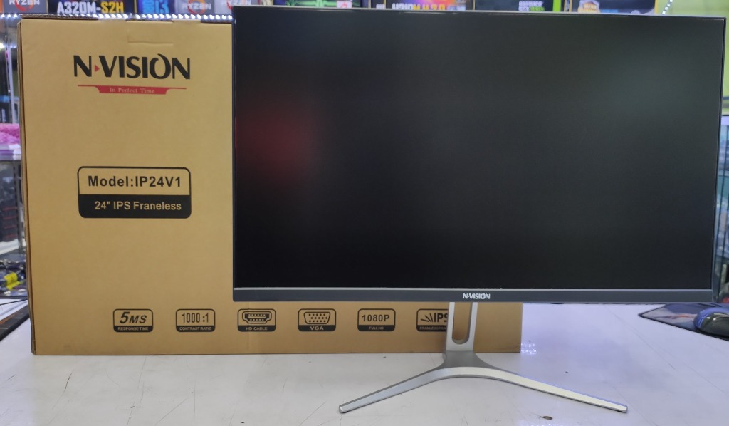 24" IPS monitor flat screen frameless, Computers & Tech, Parts ...