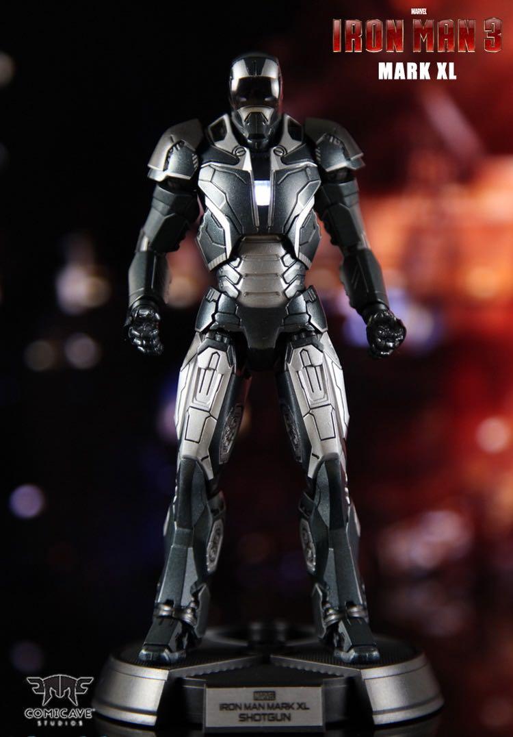 [現貨] Comicave MK40 Iron Man Mark 40 1/12 合金可動模型 (連地台) (額外贈送2粒電池), 男裝 ...