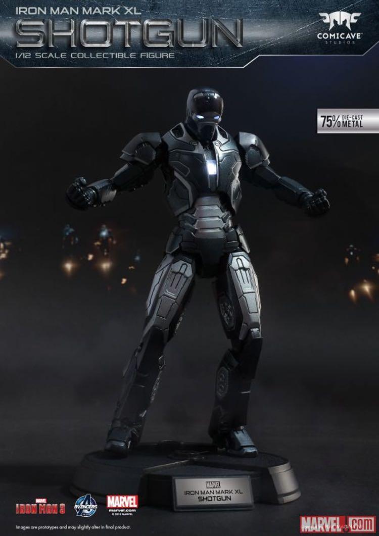 [現貨] Comicave MK40 Iron Man Mark 40 1/12 合金可動模型 (連地台) (額外贈送2粒電池), 男裝 ...