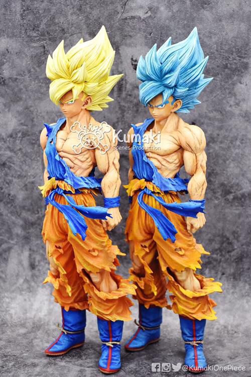 龍珠 SMSP 超級撒亞人 & 超藍 孫悟空 塗裝完成品 (pm查詢) Dragonball SMSP SSJ & SSJB SonGoku ...