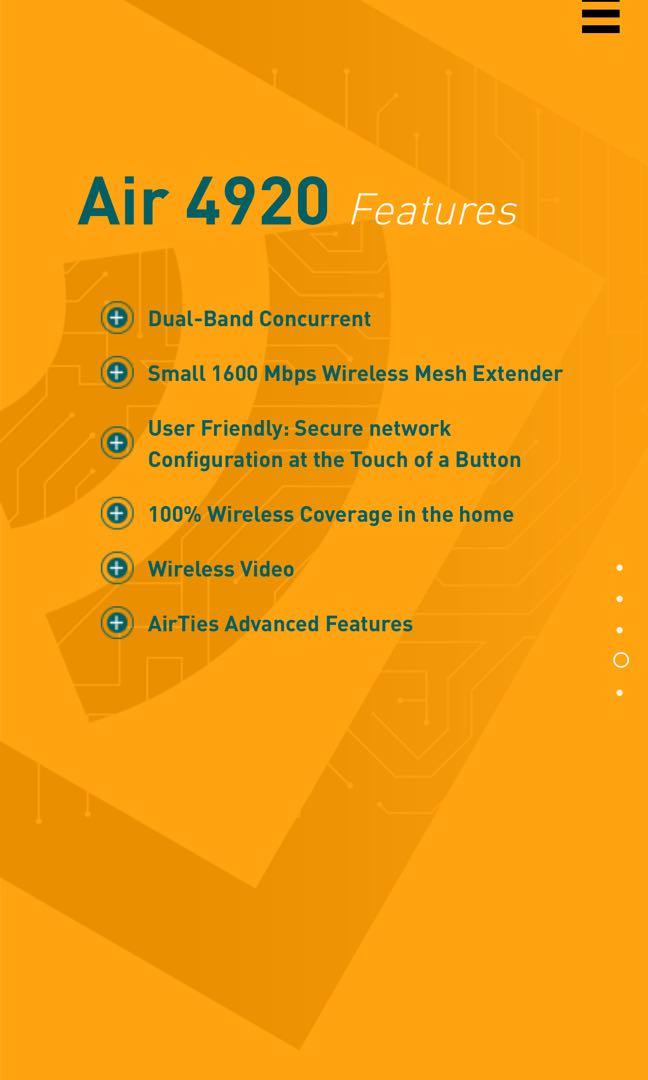 Airties Air 4920 Wireless Mesh Extender (2 Units), Computers & Tech ...