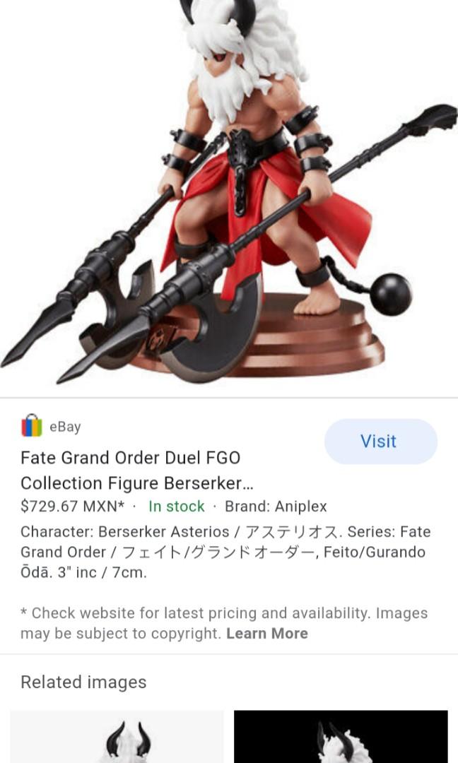 Asterios Fate/Grand Order Duel Collection Figure, Hobbies & Toys ...