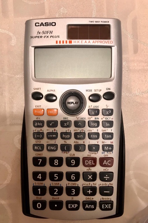 Casio fx-50FH calculator, 男裝, 手錶及配件, 手錶 - Carousell