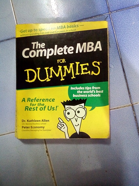 Complete MBA for Dummies, Hobbies & Toys, Books & Magazines, Assessment ...