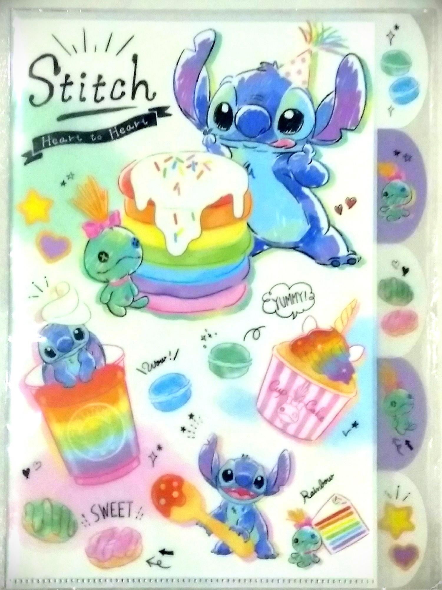Disney A4 L Folder with 5 tabs - Tsum Tsum, Stitch, Hobbies & Toys ...