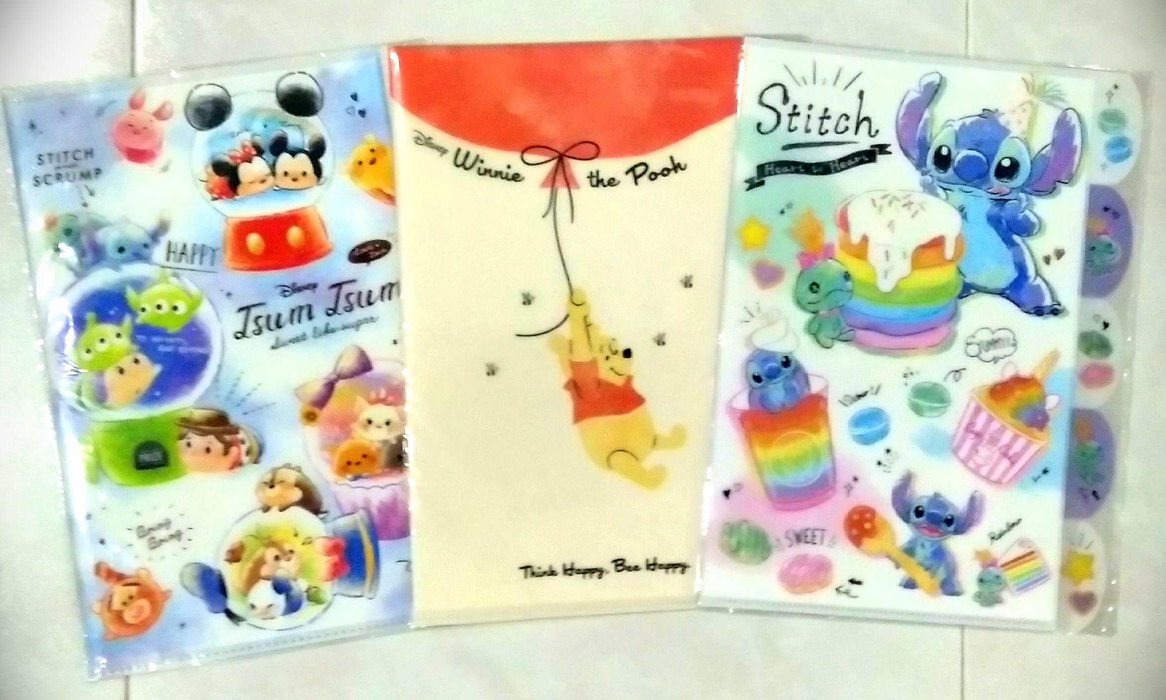 Disney A4 L Folder with 5 tabs - Tsum Tsum, Stitch, Hobbies & Toys ...