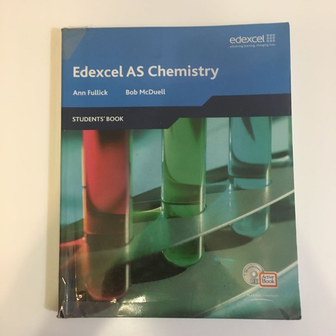 Edexcel AS Chemistry textbook A-Levels, 興趣及遊戲, 書本 & 文具, 教科書 - Carousell