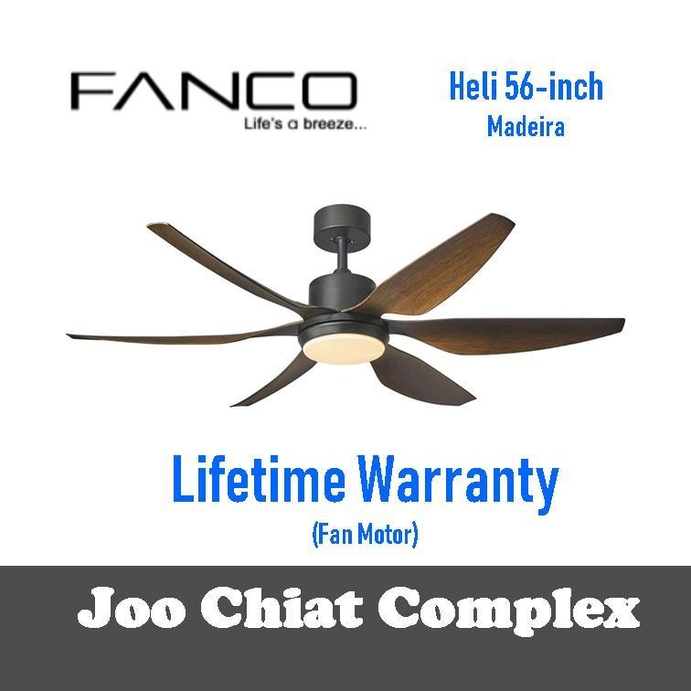 Fanco Heli DC Motor Ceiling Fan with Light, Furniture & Home Living ...
