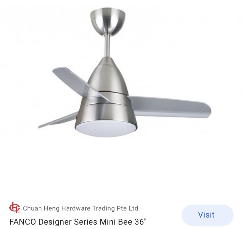 Fanco Mini Bee fan (silver), Furniture & Home Living, Lighting & Fans ...