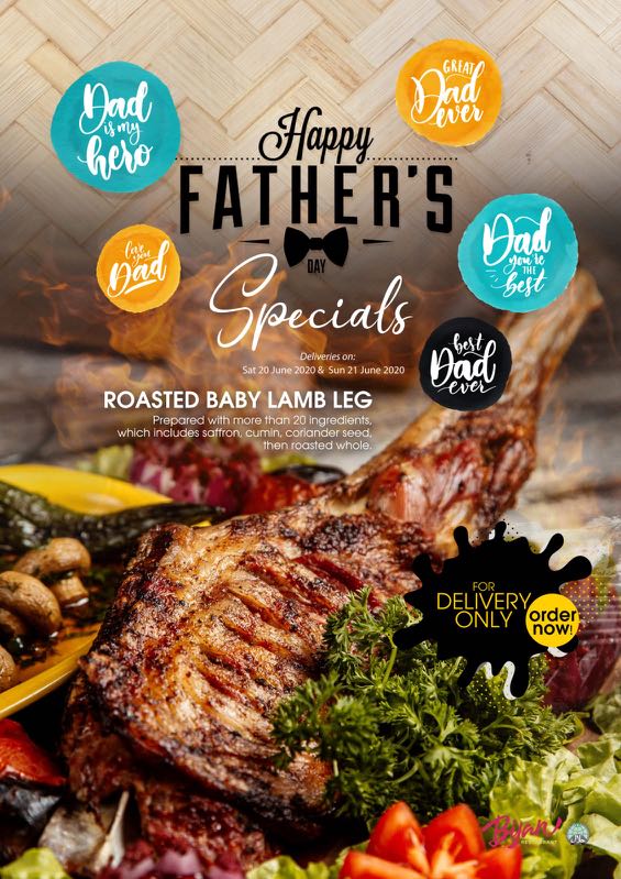 Father’s Day Special Roasted Lamb Leg, Food & Drinks, Packaged ...