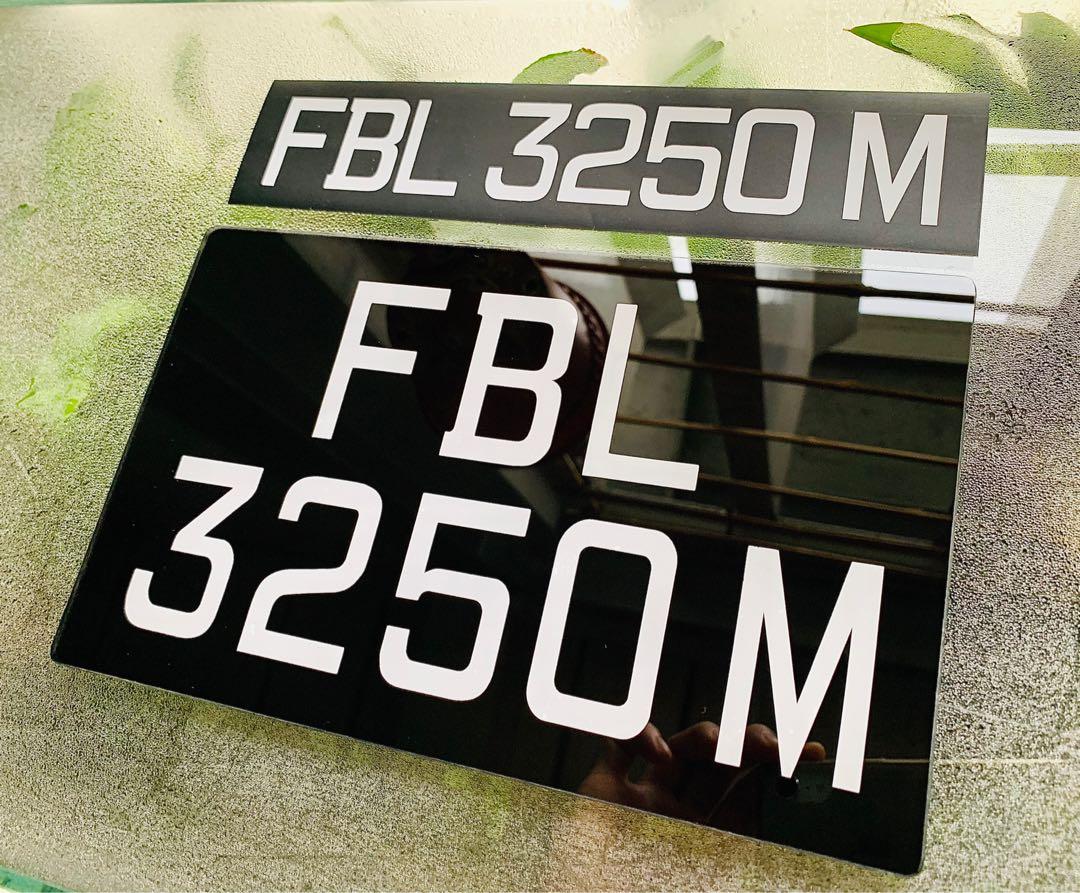 Front and Rear Motorbike Plate (Duo Package), Motorcycles, Motorcycle ...