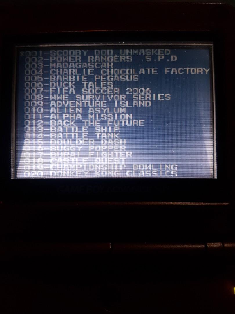 Gameboy Advance SP AGS001 RED with 2 Bootleg Games (please read), Video ...