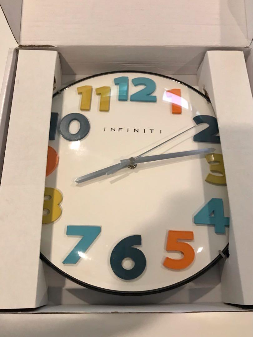 Infiniti Wall Clock, Furniture & Home Living, Home Decor, Clocks on ...